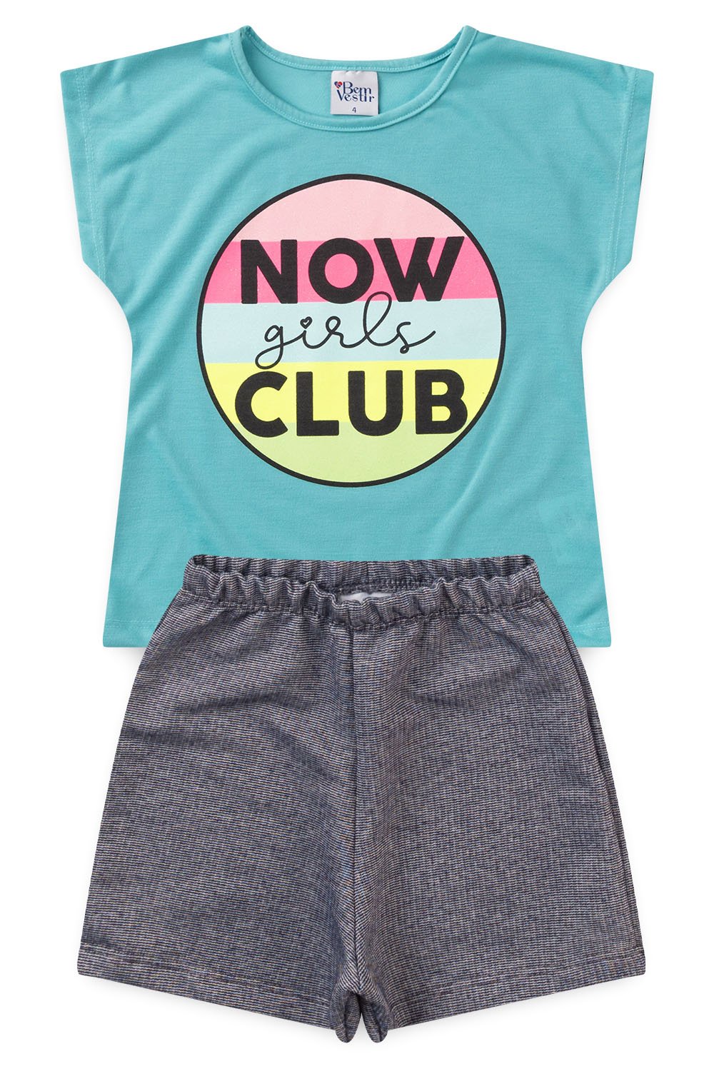 Conjunto Verão Infantil Feminino Verde Now Girls