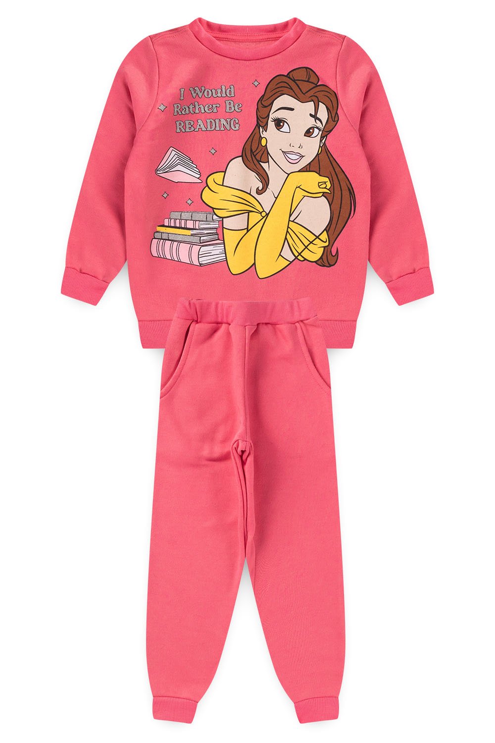 Conjunto Moletom Infantil Menina Bela Disney®